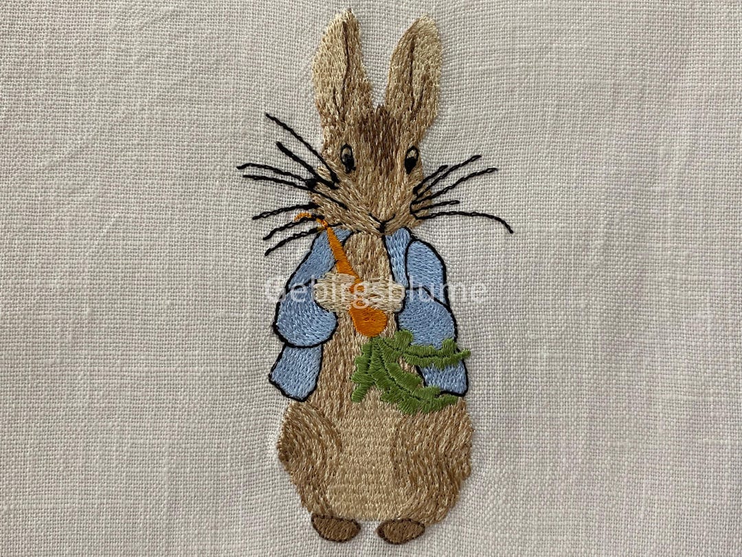 Rabbit Machine Embroidery Design Size H3.85"*w1.97in - Etsy