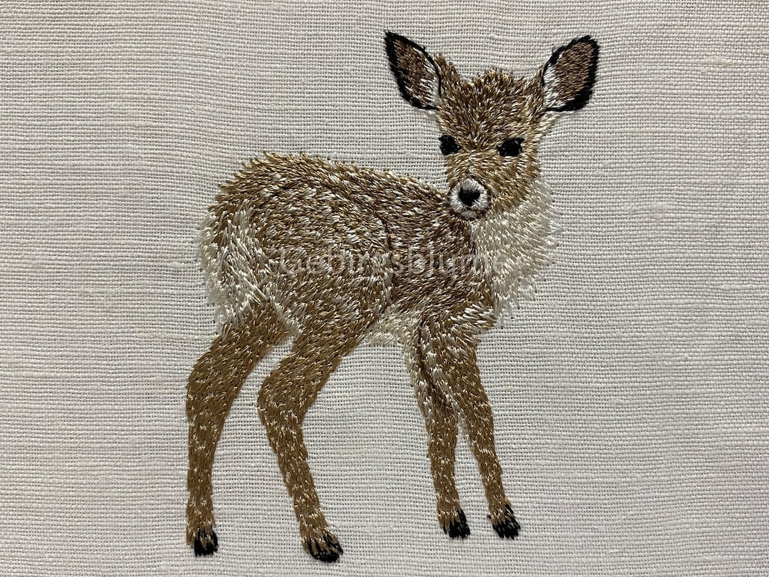 Baby Deer Machine Embroidery Design ONE Size H3.57*w2.82in - Etsy