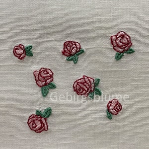 Mini Rose Embroidery Design 7 Embroidery Design Mini Roses & 3 SIZES ...