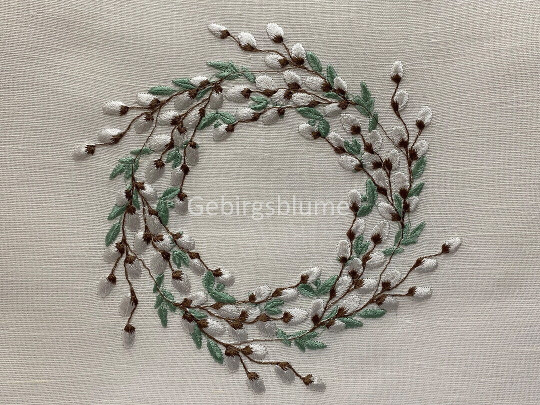 Easter Wreath Machine Embroidery Design Size H6.25*w6.35in - Etsy