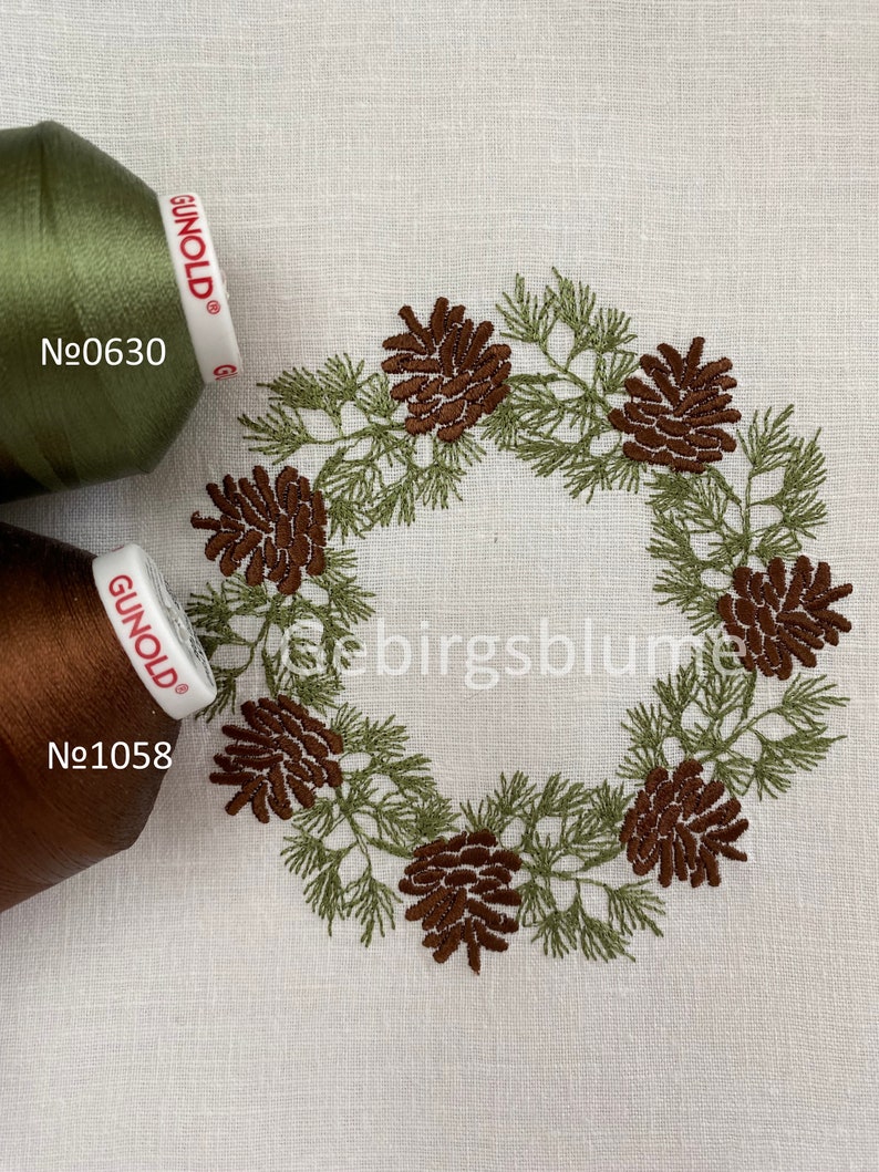 Wreath Embroidery Design Instant Download Digital File Machine ...