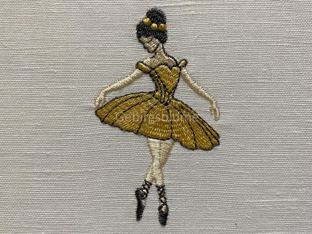 Ballerina Machine Embroidery Design Size H3.17*w1.84in - Etsy
