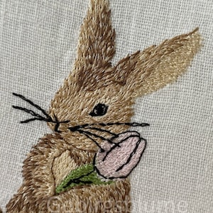 Easter Bunny Embroidery Design Machine Embroidery Design - Etsy