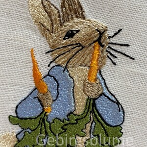 Easter Bunny Embroidery Design Peter Rabbit Machine Embroidery Design ...