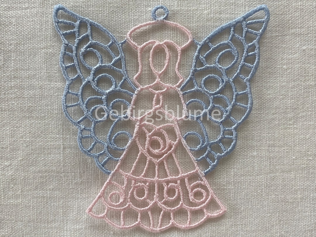 FSL Angel Embroidery Design Free Standing Lace Machine Embroidery ...