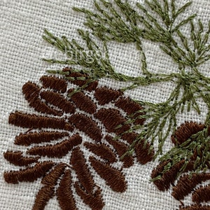 Pine Cone Embroidery Design Instant Download Digital File Machine ...
