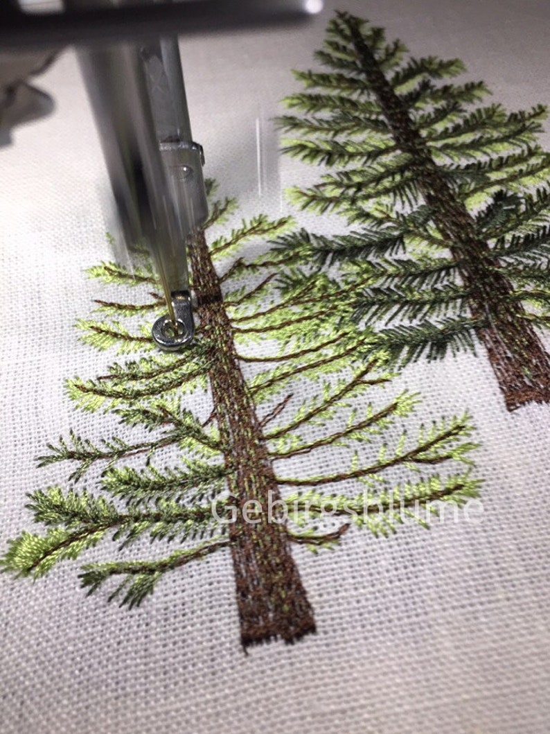 Forest Embroidery Design Instant Download Digital File Machine - Etsy