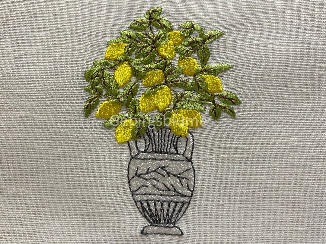 Lemon Tree Machine Embroidery Design ONE Size H3.74*w2.61in - Etsy