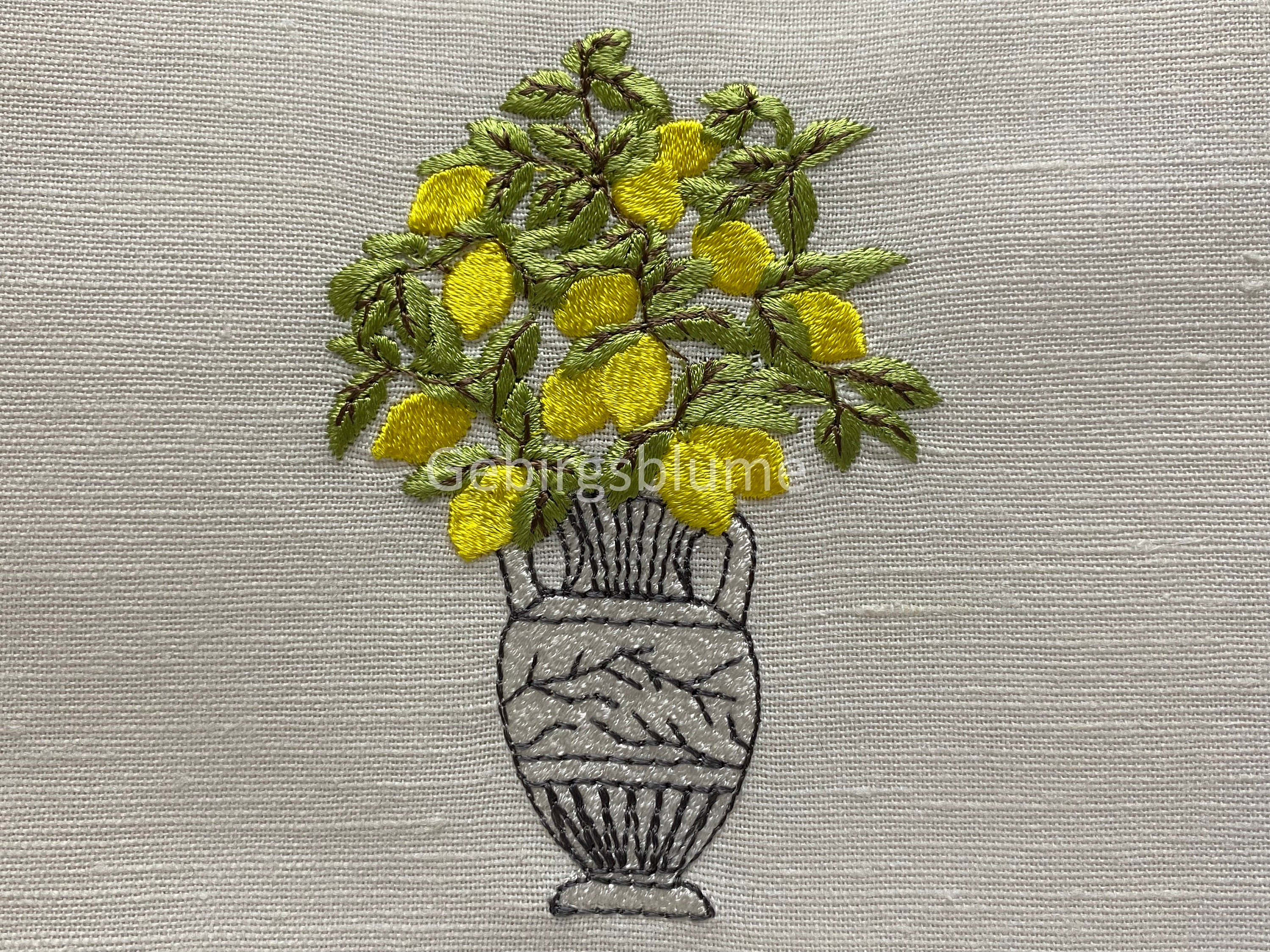 Lemon Tree Machine Embroidery Design ONE Size H3.74*w2.61in - Etsy