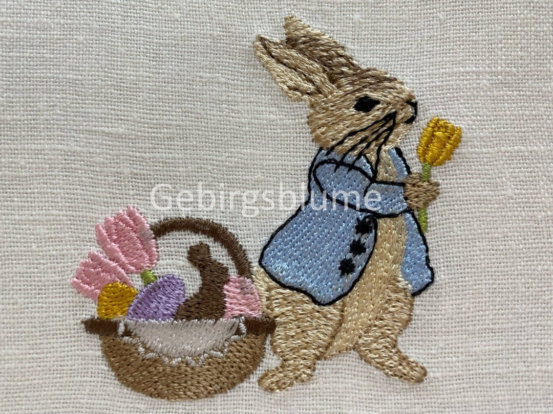 Easter Bunny Embroidery Design Peter Rabbit Machine Embroidery Design 2 ...
