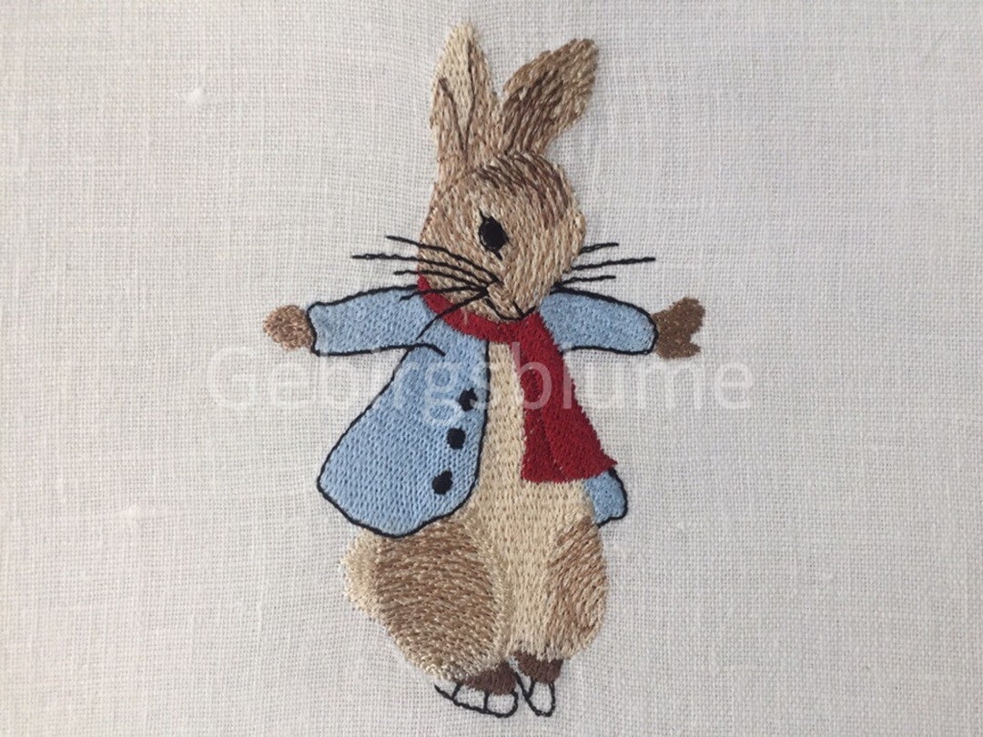 Christmas Rabbit Machine Embroidery Design - Etsy