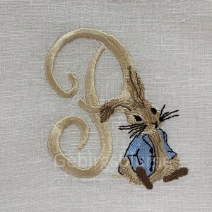 Rabbit Alphabet Machine Embroidery Font One Size H3.6 Inch 26 Uppercase ...