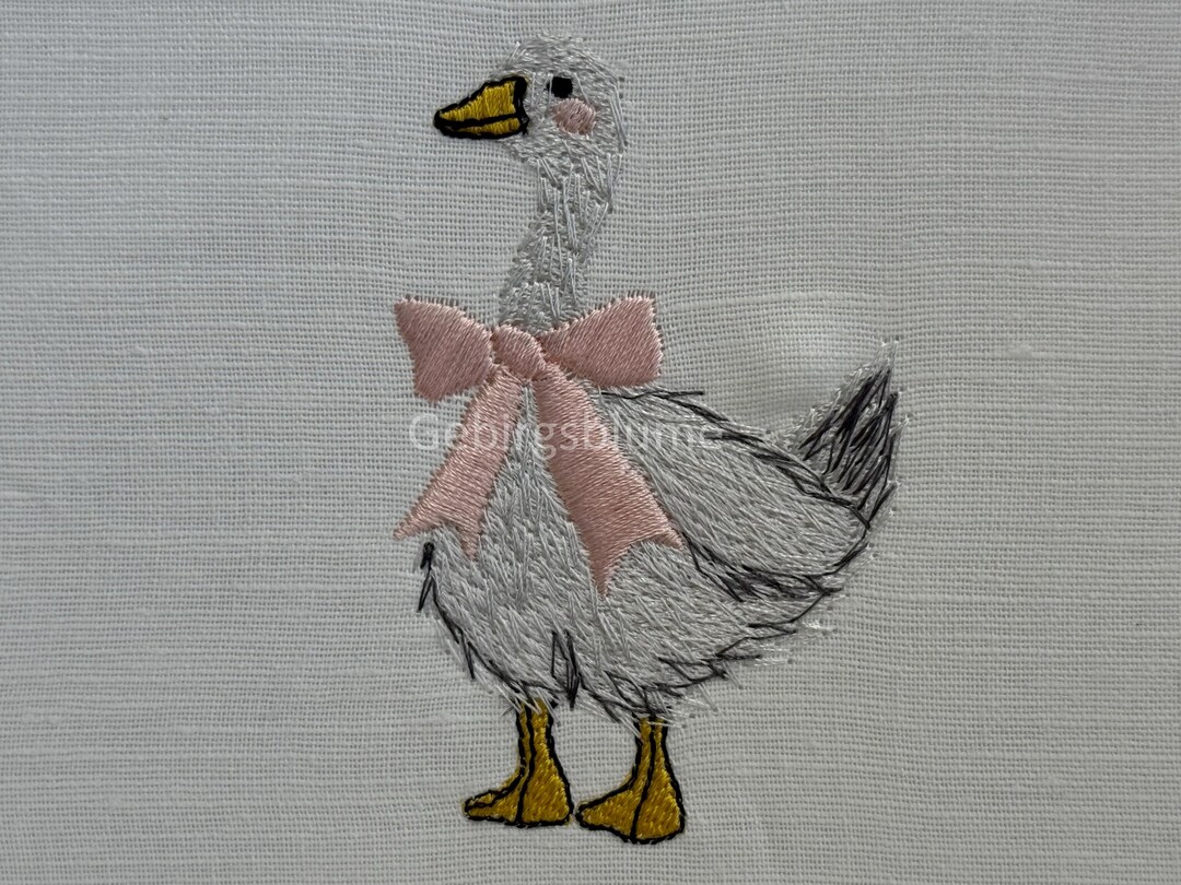 Duck Machine Embroidery Design Size H3.35*w2.14in - Etsy