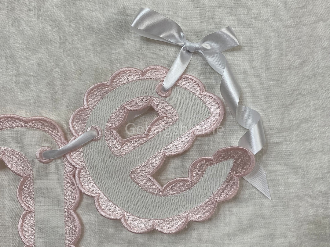 Machine Embroidery Design ONE Scalloped Edge Birthday Embroidery ITH ...