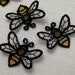 Mini Bee Embroidery Design FSL Bee Machine Embroidery Free Standing ...