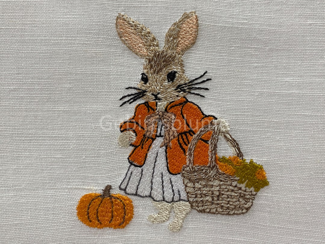 Rabbit Machine Embroidery Designs - Etsy