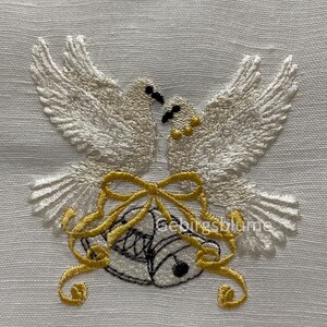 Turtle Doves Machine Embroidery Design Size H3.75*w3.69in - Etsy