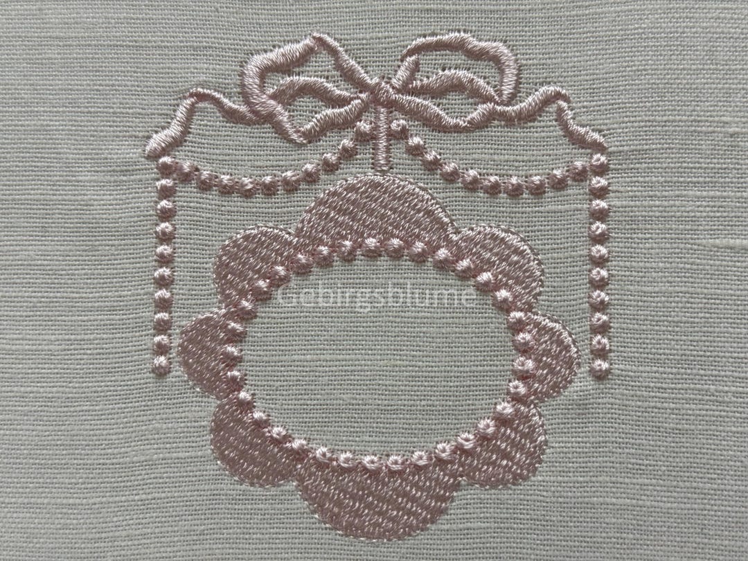 Flower Frame Machine Embroidery Design Size H2.96w2.68in - Etsy