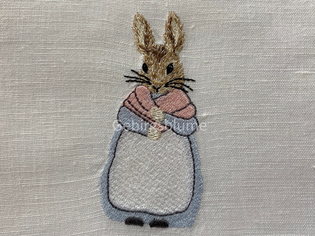 Rabbit Machine Embroidery Design for Hoop 4*4 Size H3.65*w1.68in - Etsy