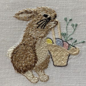 Easter Rabbit Machine Embroidery Design for Hoop 4*4 Size H2.24*w2.35in ...