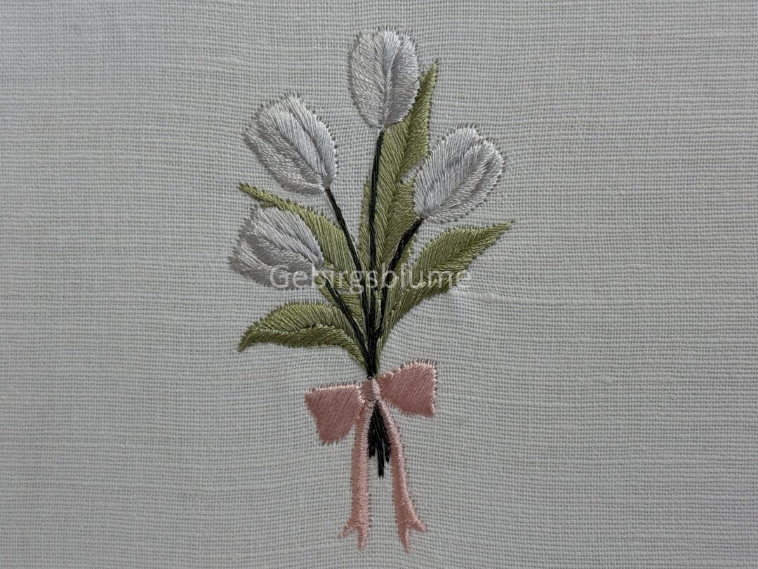 Tulip Machine Embroidery Design Size H3.35*w1.87in - Etsy