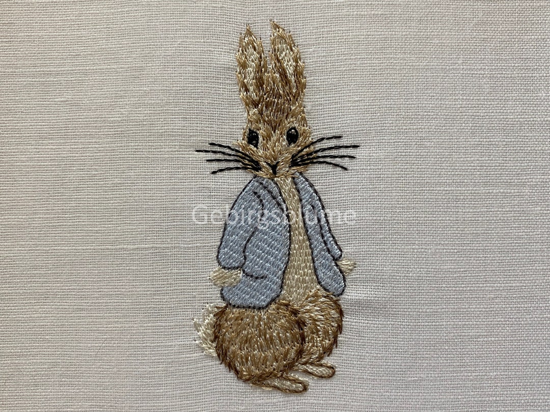 Peter Rabbit Machine Embroidery Design ONE Size H3.80w1.71in - Etsy