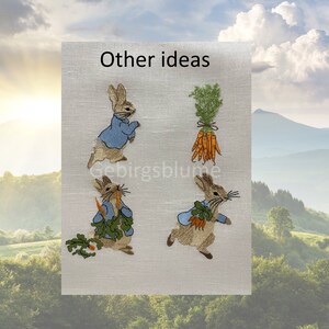 Easter Bunny Embroidery Design Peter Rabbit Machine Embroidery Design ...
