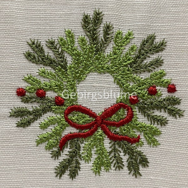 Wreath Embroidery - Etsy