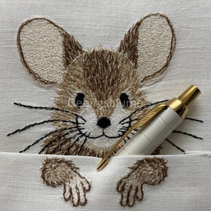 Mouse Machine Embroidery Design for 4*4hoop - Etsy