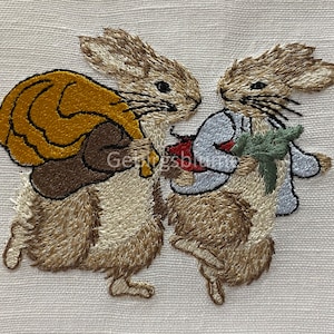 Rabbit Machine Embroidery Design ONE Size H2.92*w3.60in - Etsy