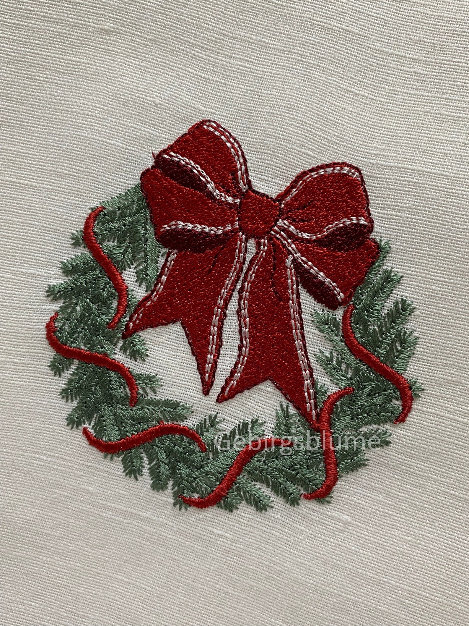 Wreath Machine Embroidery Design ONE Size H3.51"*w3.43in - Etsy