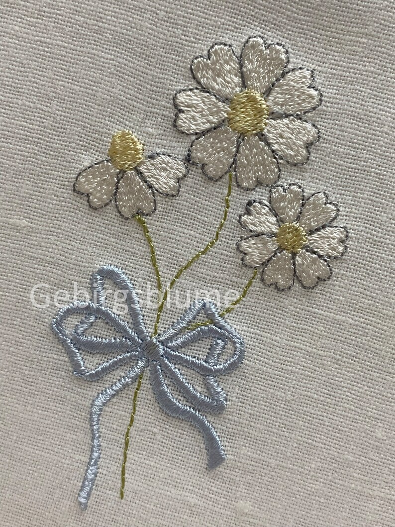 Daisy Embroidery Design Instant Download 3 SIZES - Etsy