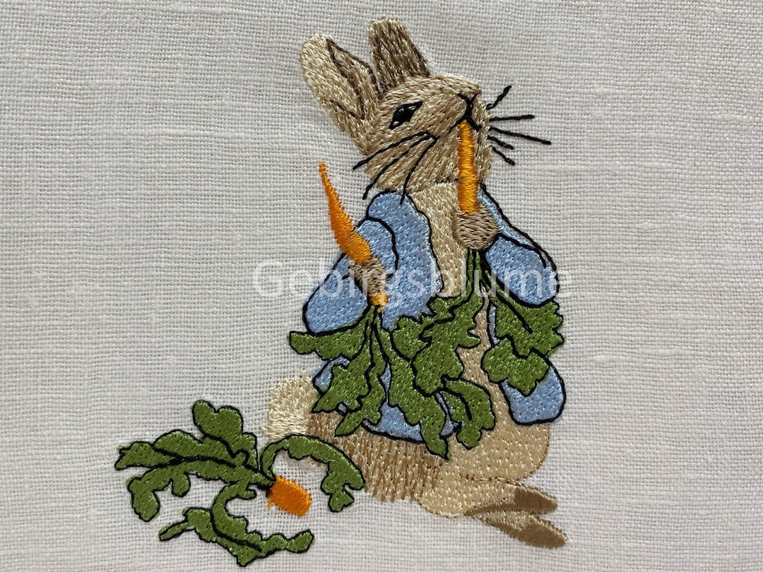 Easter Bunny Embroidery Design Peter Rabbit Machine Embroidery Design ...