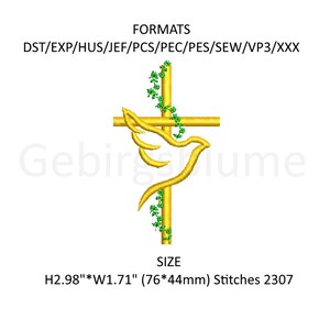 Embroidery Design Cross Instant Download - Etsy