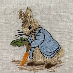 Easter Bunny Embroidery Design Peter Rabbit Machine Embroidery Design ...