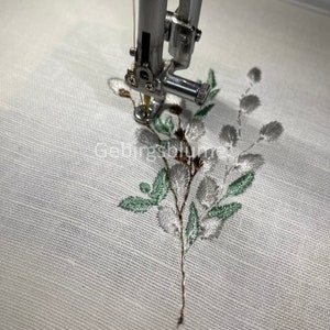Willow Twig Machine Embroidery Design Digital File Size H3.48*w2.22in ...