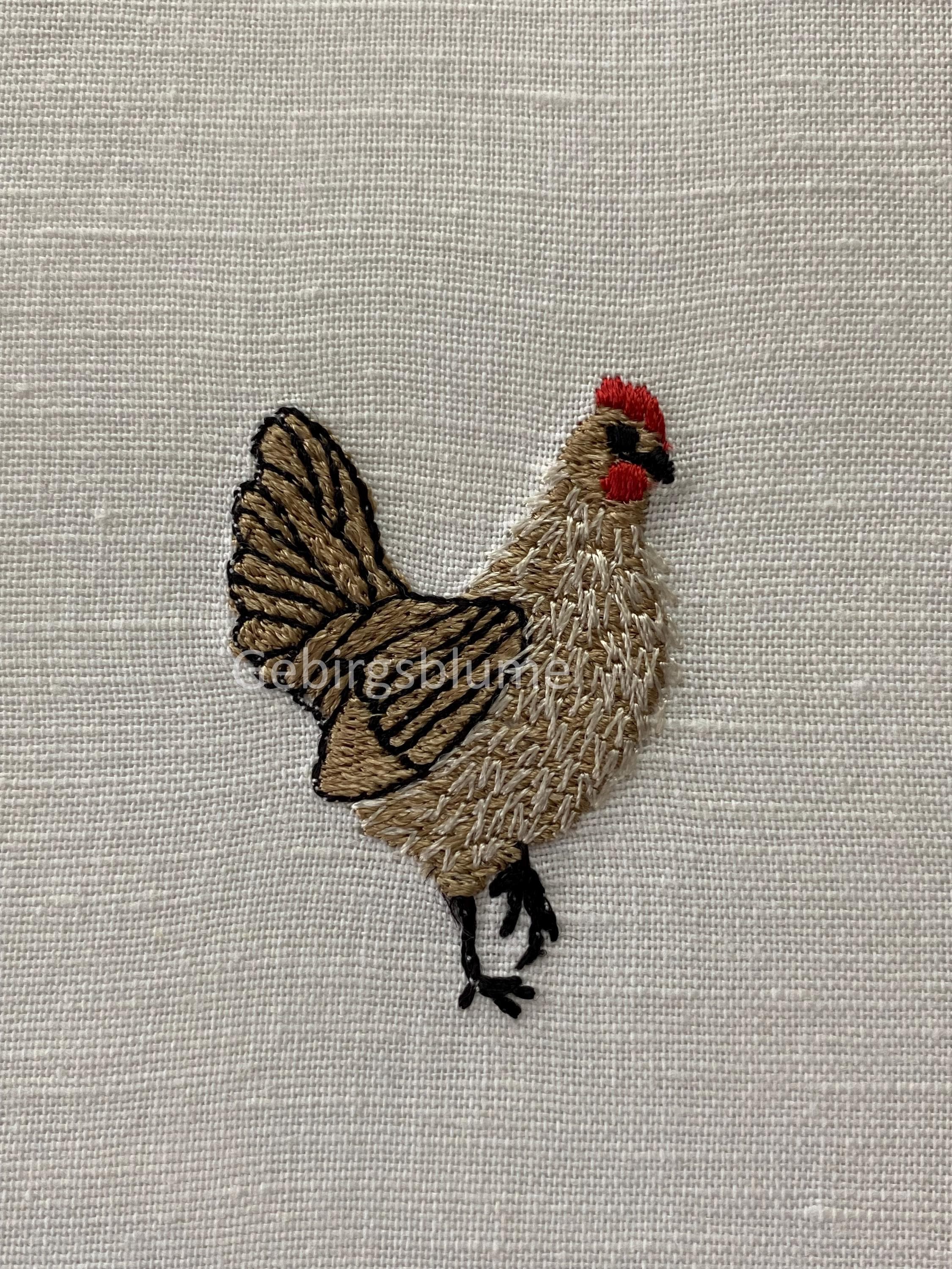 Mini Chicken Machine Embroidery Design Size H2.04*w1.42in - Etsy