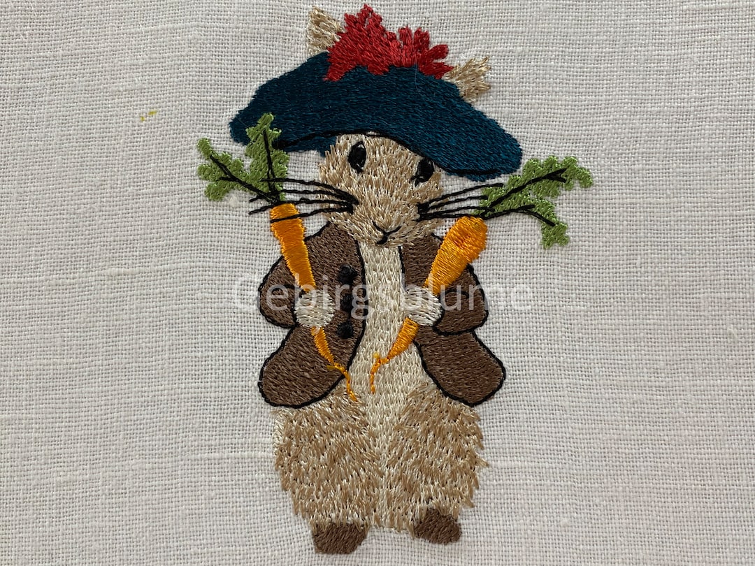 Bunny Machine Embroidery Design - Etsy
