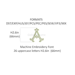 Vintage Monogram Alphabet Embroidery Designs Machine Embroidery Font 26 ...