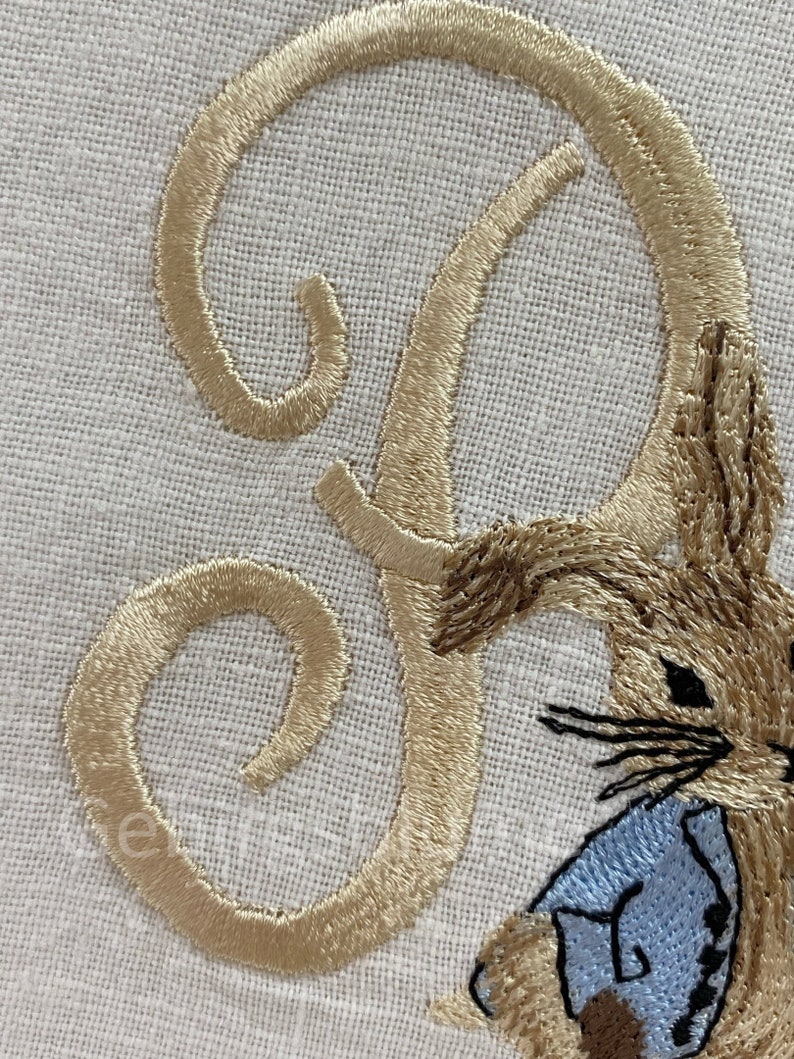 Peter Rabbit Alphabet Machine Embroidery Font One Size H3.6 - Etsy