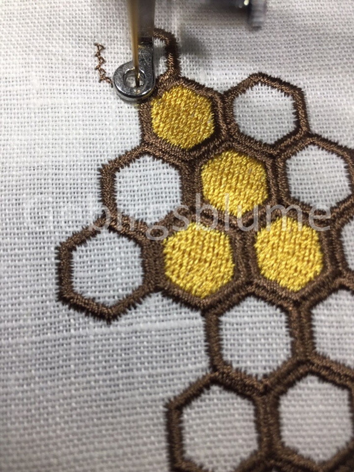 Honeycomb Embroidery Design Bee Honeycomb Embroidery File - Etsy