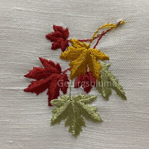 Maple Leaves Machine Embroidery Design ONE Size H2.52*w2.17in - Etsy