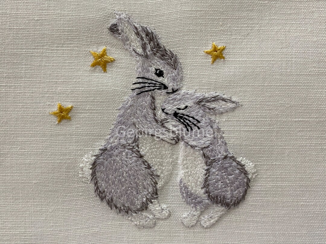 Little Theo and Mother Rabbit Machine Embroidery Design Collection ...