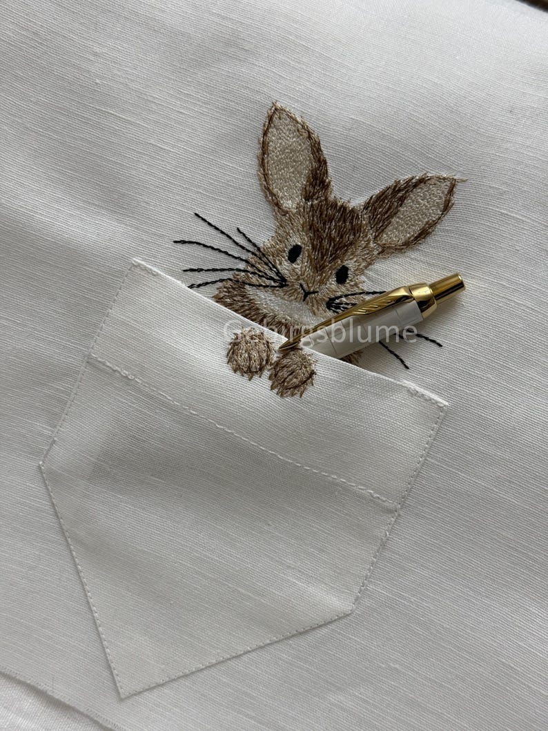Rabbit Machine Embroidery Design for 4*4hoop - Etsy