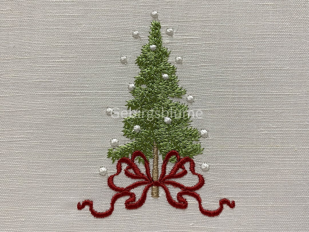 Christmas Tree Embroidery Design Instant Download Digital File Machine ...