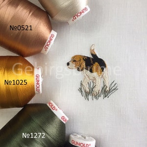 Beagle Dog Embroidery Design Animal Embroidery Art 4x4 Hoop Size ...