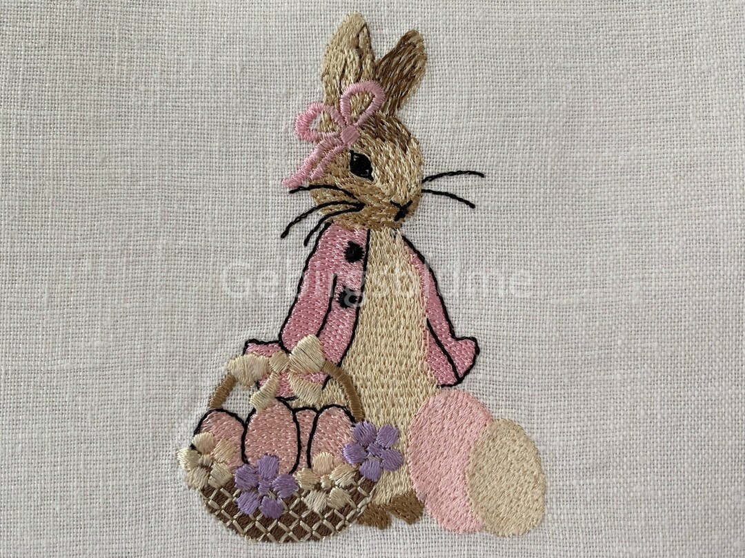 Easter Bunny Embroidery Design Peter Rabbit Machine Embroidery Design ...