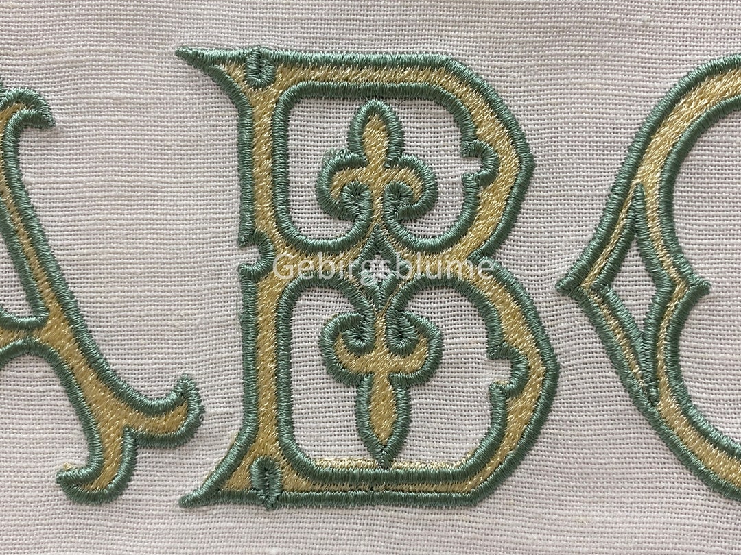 Vintage Monogram Alphabet Embroidery Designs Machine Embroidery Font 26 ...