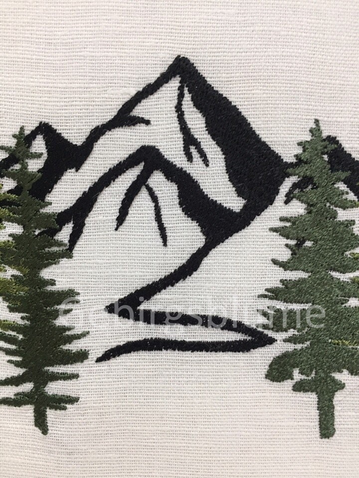 Forest Embroidery Mountains Embroidery Designs Instant Download Machine ...
