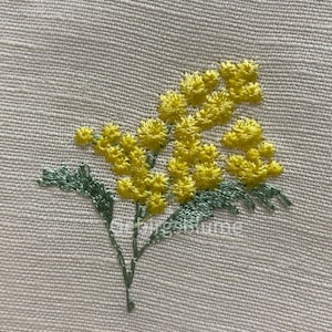 Mimosa Machine Embroidery Design Instant Download Digital File Size H2 ...